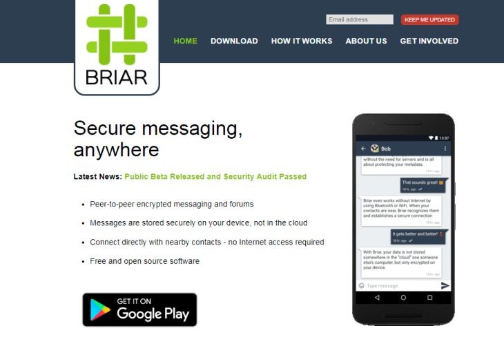 Briar, app de mensajería segura y descentralizada para Android ...